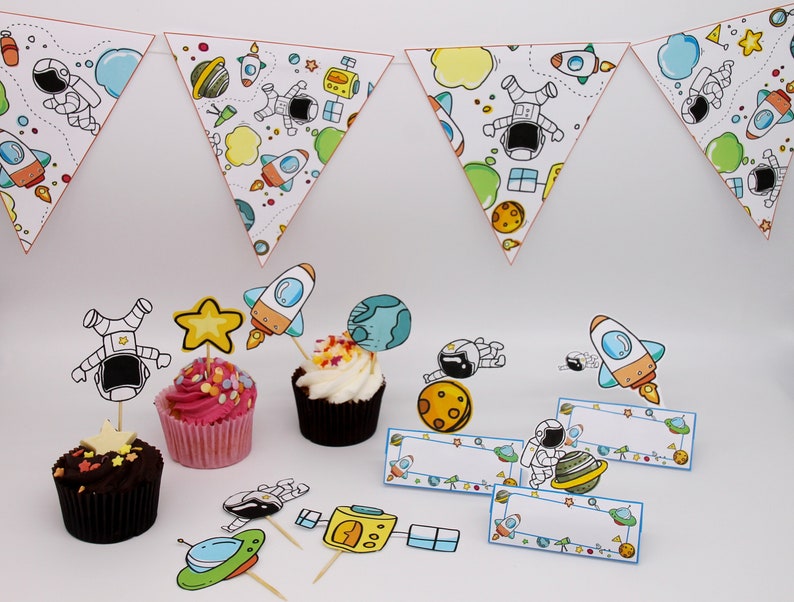 Space Party Food Tents - Astronaut Food Labels - Space Birthday Party ...