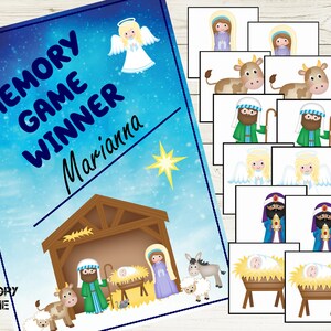 30 Card Nativity Bingo & Memory Game - Christmas Party Games ...