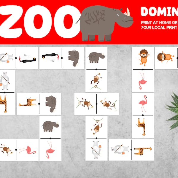 Animal Dominoes - Etsy