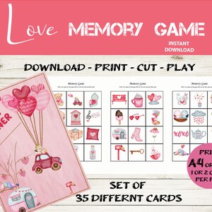 10 Card St. Valentine's Day Bingo & Memory Game - Valentine's Day Party ...