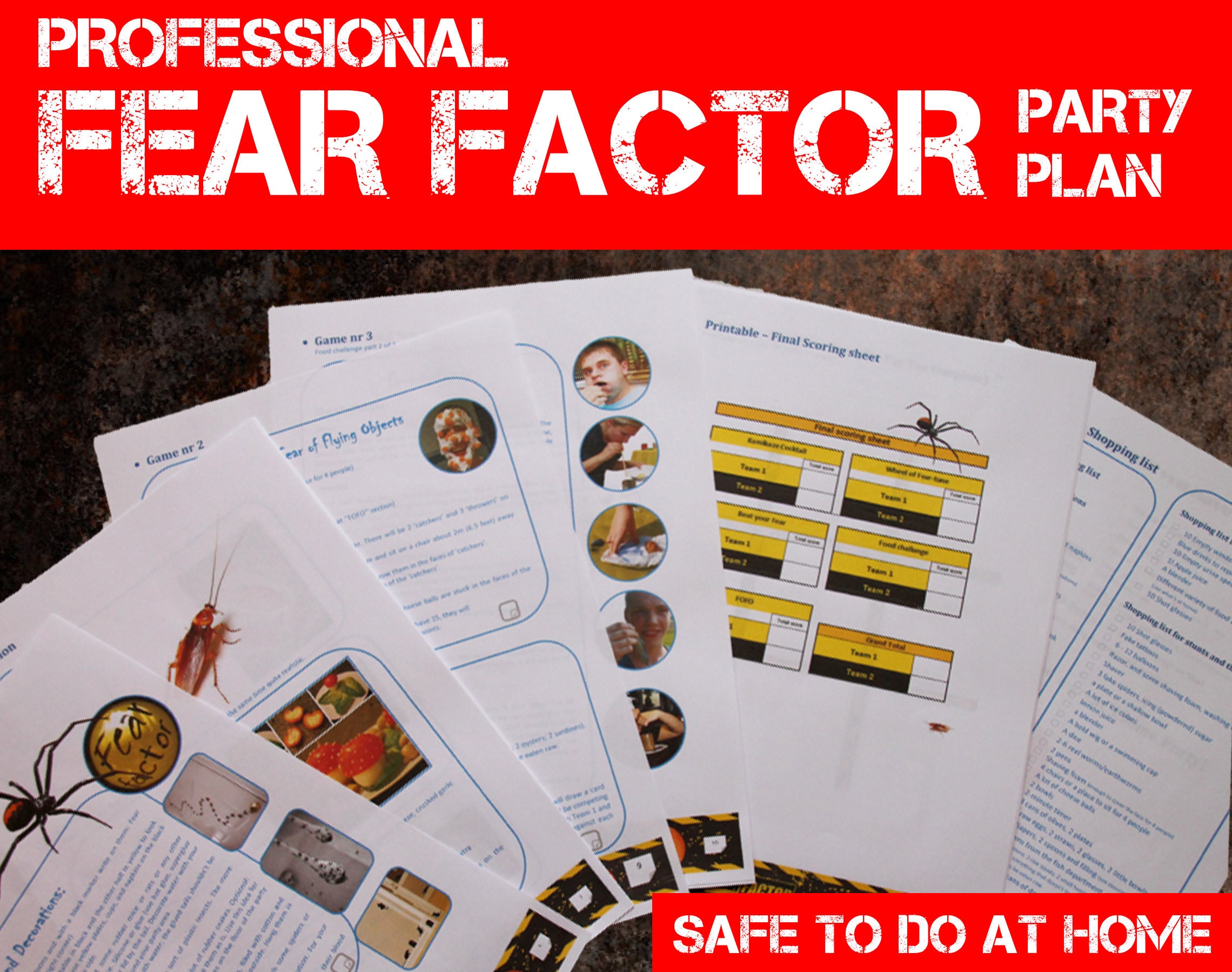Fear Factor Party Plan - Teenager Party Ideas - Halloween Party Ideas ...