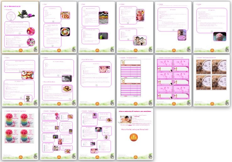 SPA Theme Party Plan SPA Party Games Spa Activities SPA - Etsy UK