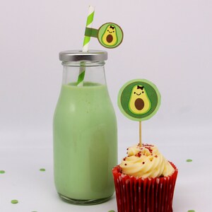 Avocado Party Supplies: Avocado Food Tents, Avocado Cupcake Toppers ...