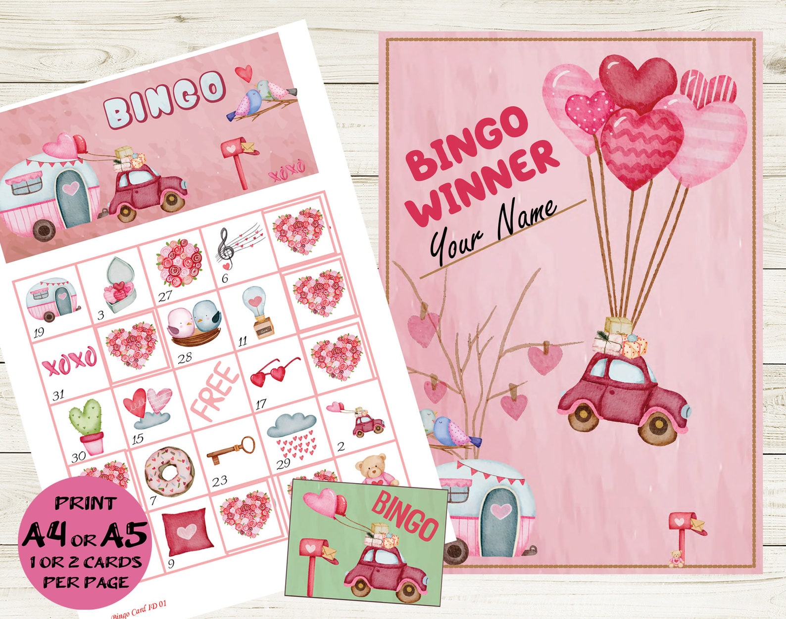 10 Card St. Valentine's Day Bingo & Memory Game - Valentine's Day Party ...