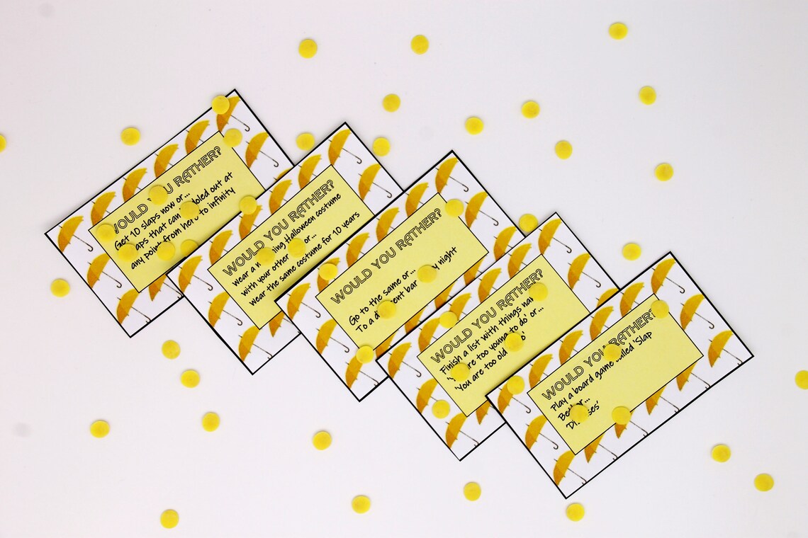 Would You Rather Game How I Met Your Mother Edition HIMYM Party Game ...