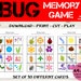 Bug Memory Game - Bug Party Game - Printable Insect Party Game - Bug ...