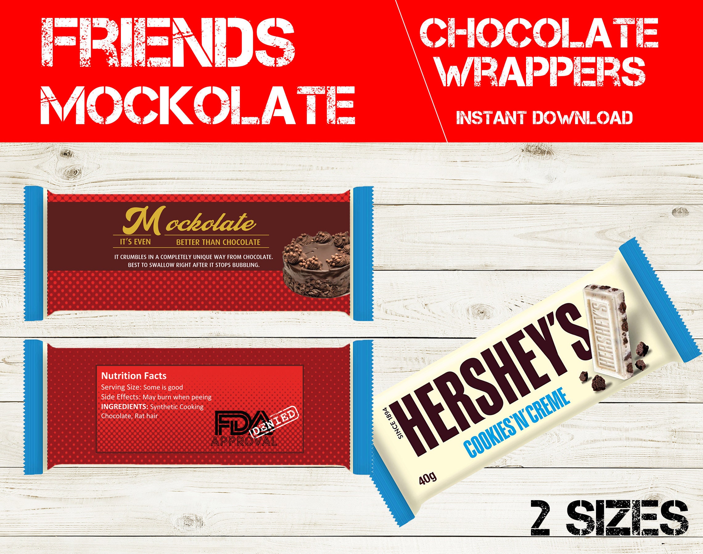 TV Show Friends Gift - Friends Mockolate Wrapper - Friends Candy ...