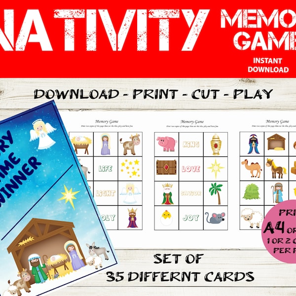 Memory Game Cards - Etsy