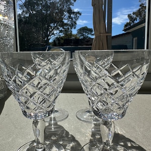 Crystal Wine Glasses Vintage Made by Astra Set of 4 Crystal Glasses - Etsy