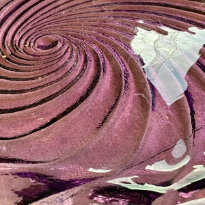 Vintage Italian Glass Platter: Purple Shell Design IVV Selezione - Etsy
