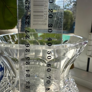 Elegant Large and Heavy Vintage Crystal Vase Timeless Style Elegance A ...