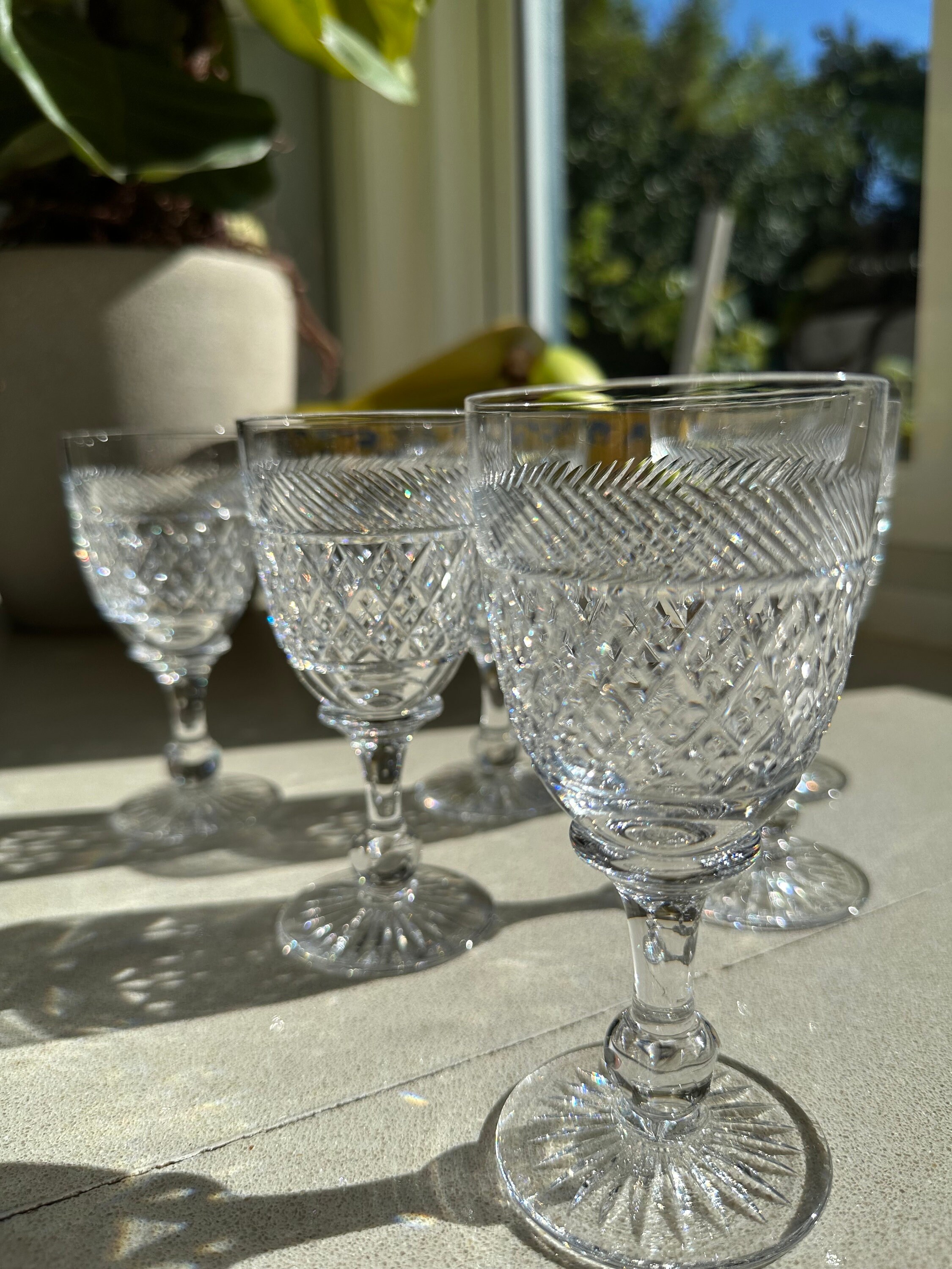 Vintage Tudor Irish Crystal Port Glasses Set of 6 - Etsy