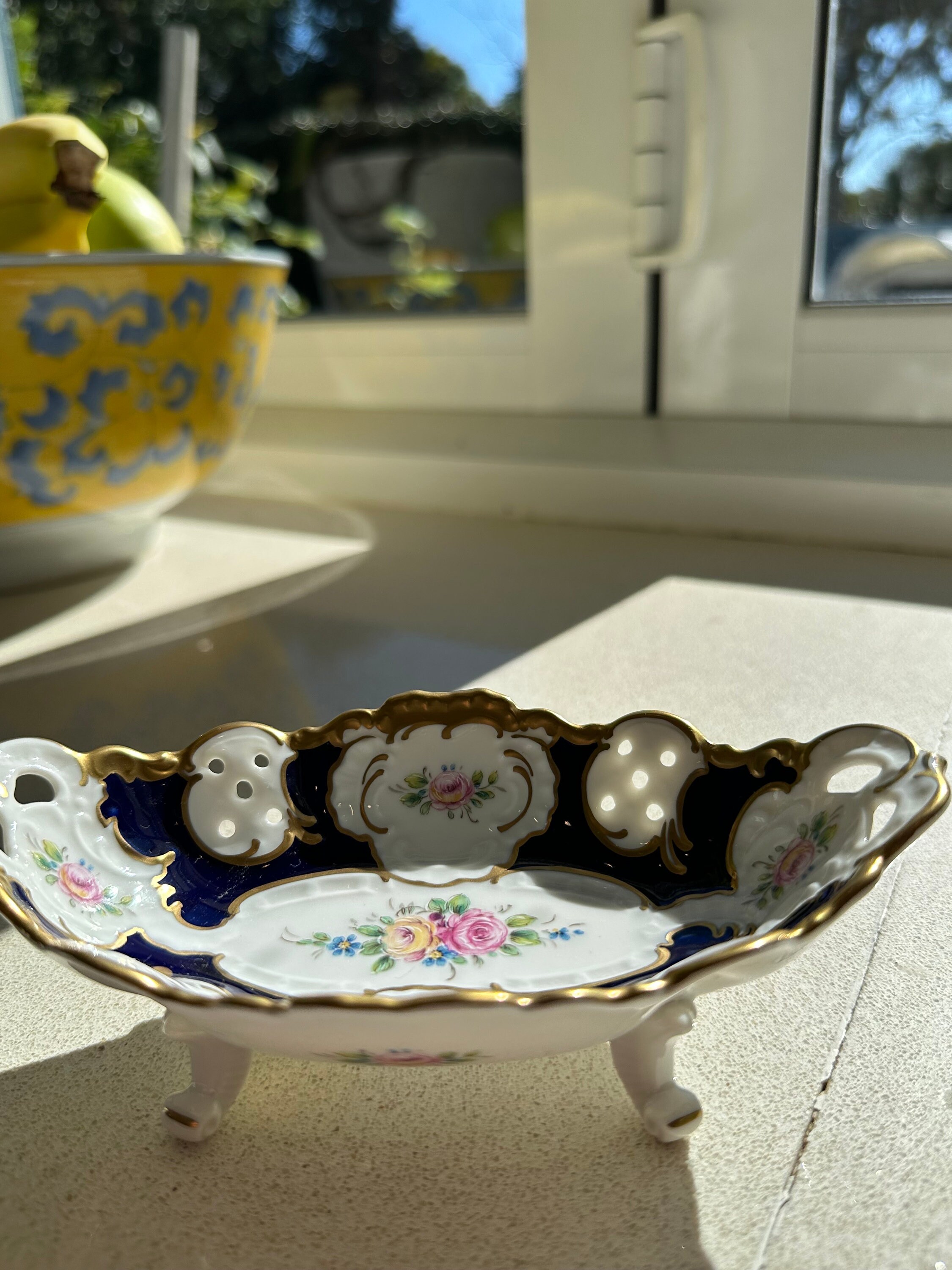 Lindner Germany Manufakturserie Blue Gold Bowl - Etsy