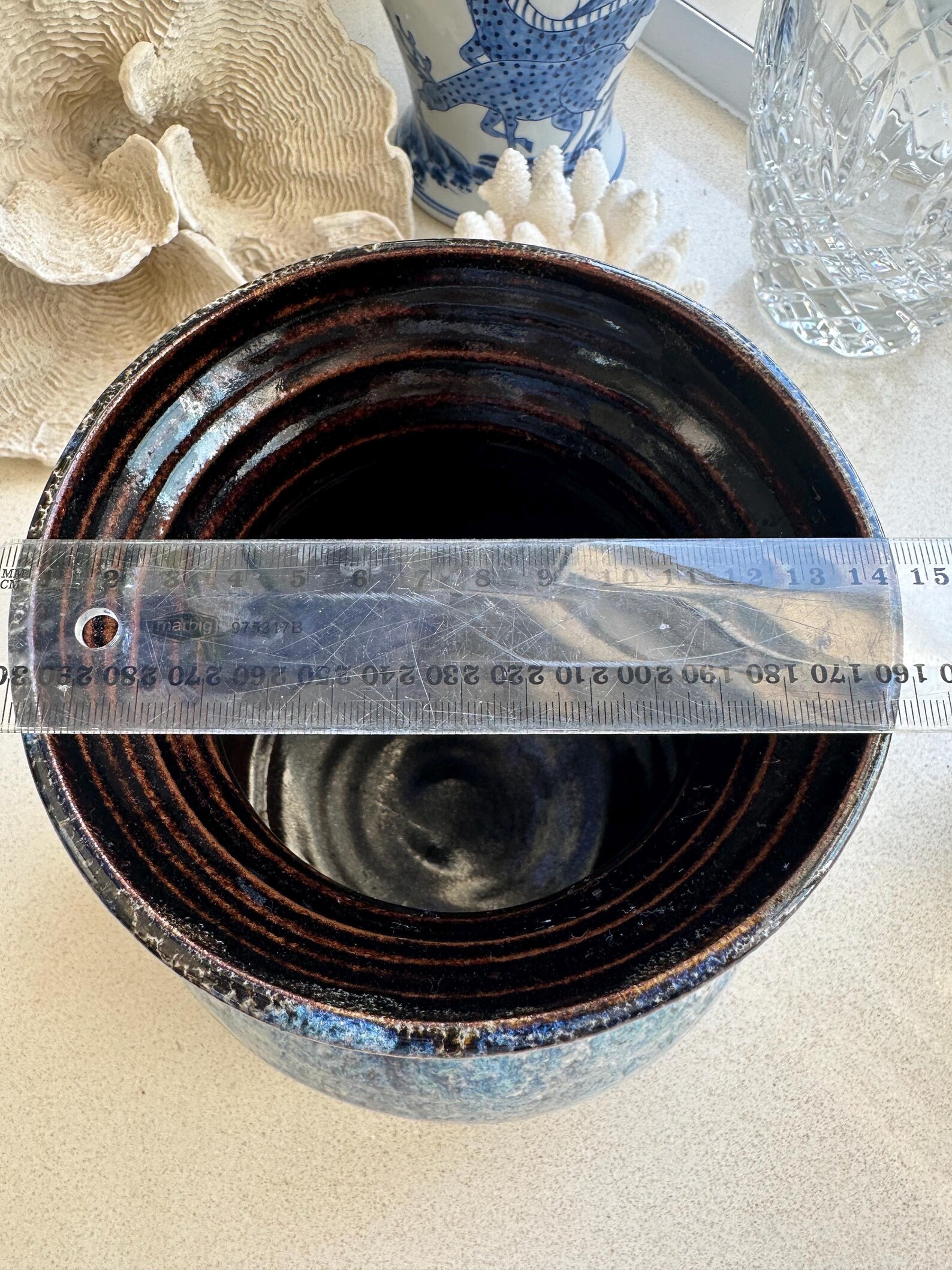 Handmade Blue Drip Glazed Pottery Vase: Rustic Studio Decor - Etsy