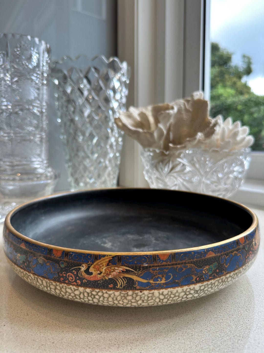 Grimwades Winton Ware - Stoke on Trent Large Round Art Deco Dragon ...