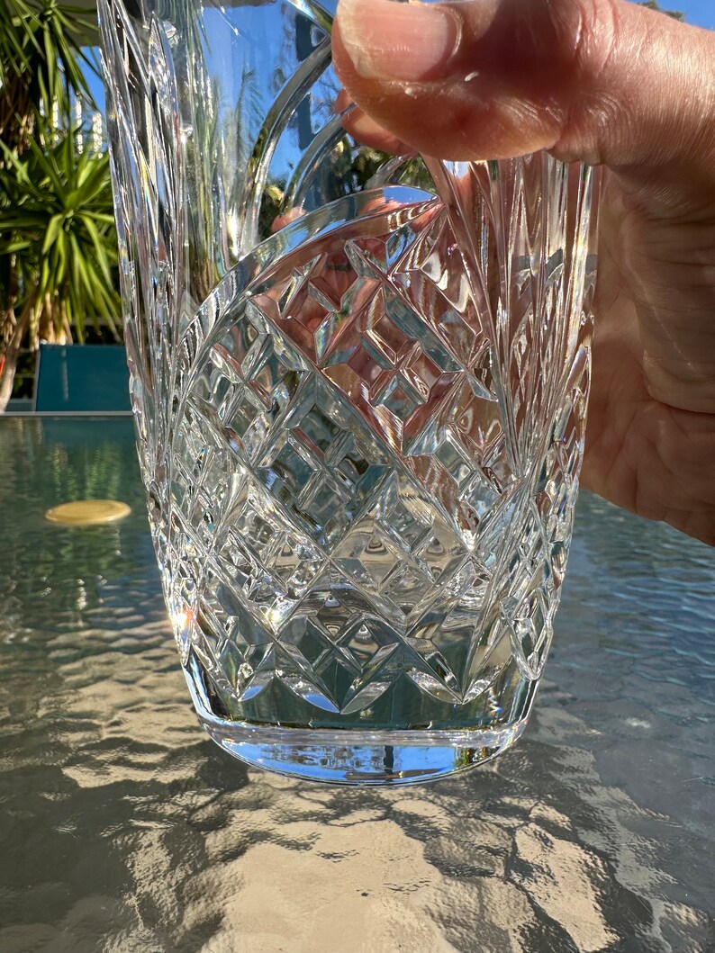 Edinburgh Crystal Vase Vintage Scottish Crystal Vase Barrel Vase - Etsy