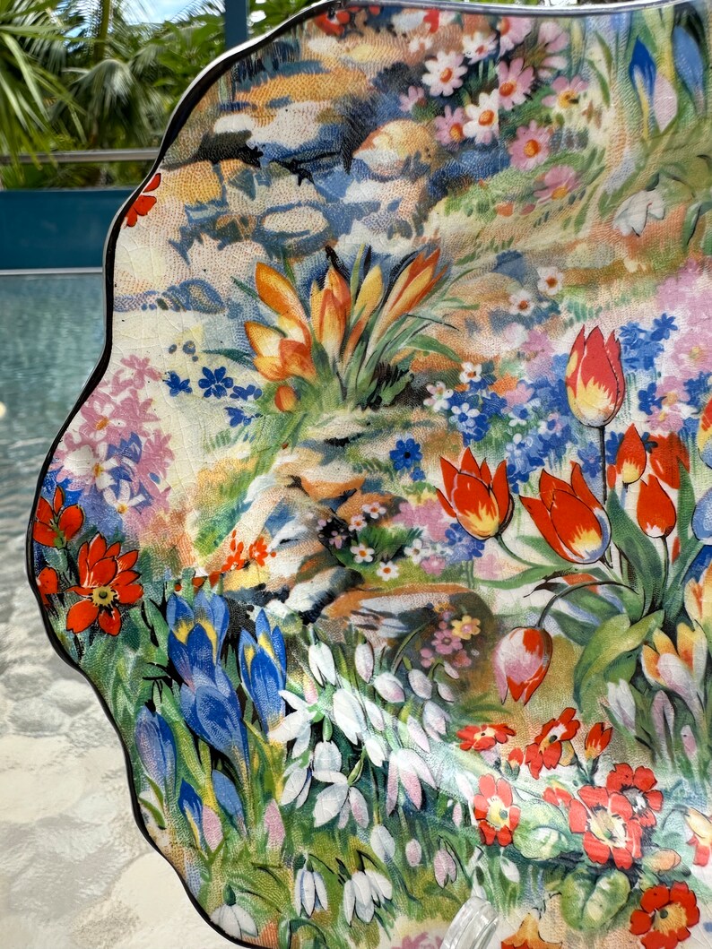 Rare Collectable Rectangle Floral Springtime Pattern Royal Staffordshire Pottery, A J WILKINSON ...