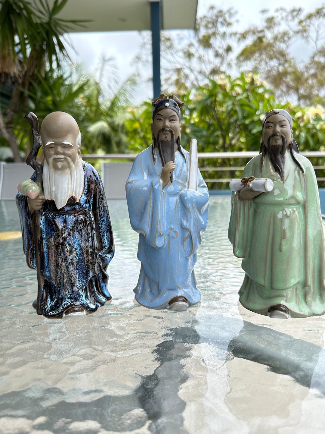 Fu, Lu, Shou Three Star Chinese God Figurines, San Xing Fortune ...