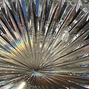 Crystal Vase, V Shaped Wide Rim Vase Decorative Diamond Patterns ...