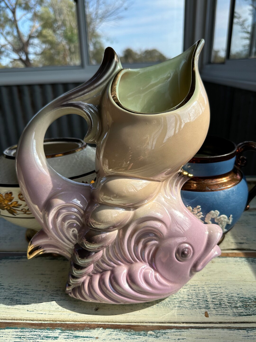 Kalmar Ornate Fish Ceramics Wall Hanging Vintage From Late 1940-early ...