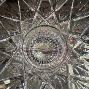 Crystal Vase, V Shaped Wide Rim Vase Decorative Diamond Patterns ...