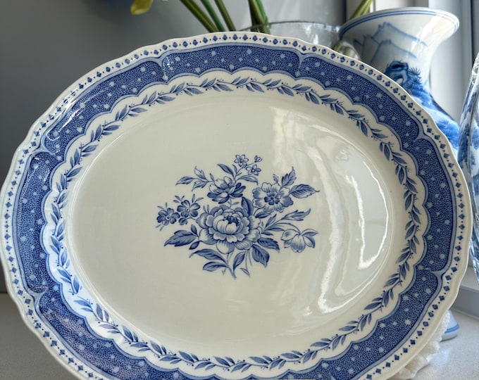 Grindley Avon Blue Floral Platter Made in England - Vintage 1950's - Etsy