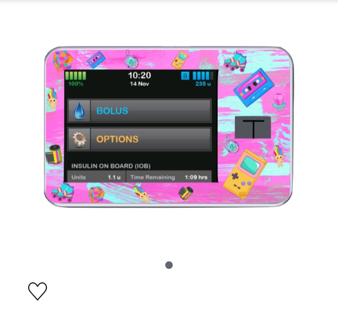 90's Nostalgia T Slim Pump Cover Stickers | Dexcom G6 Stickers ...