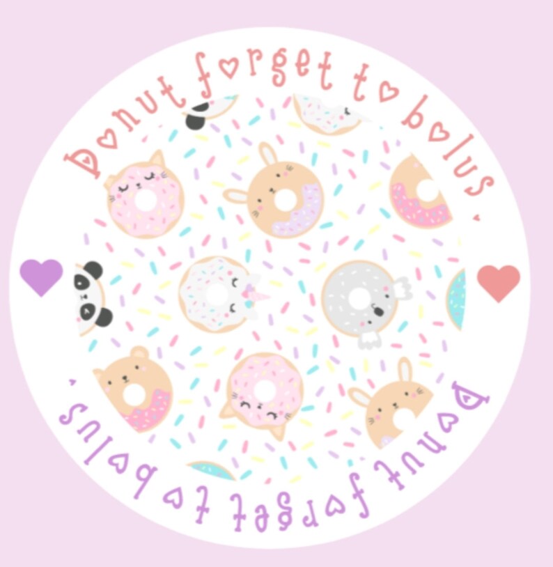 Donut Forget to Bolus Sticker | Type 1 Diabetes | Type One Diabetic ...