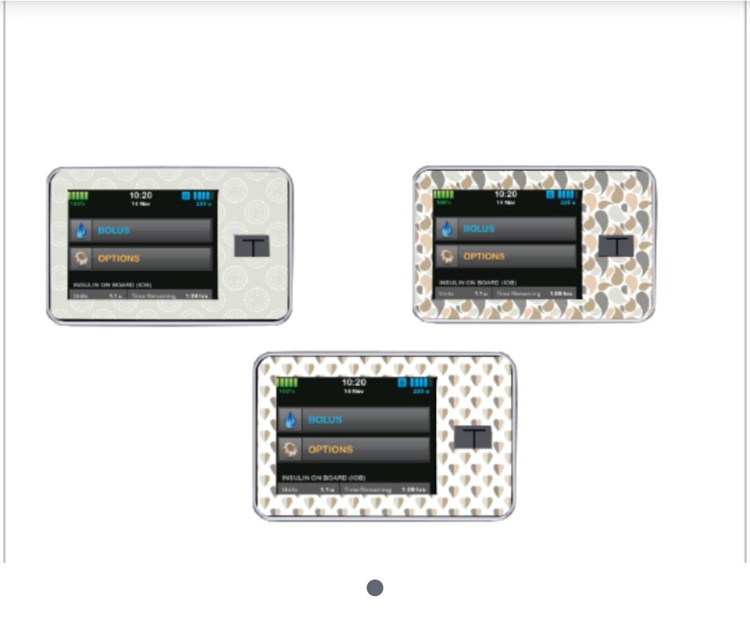 Neutral Print T Slim Insulin Pump Sticker | Dexcom G6 Stickers ...