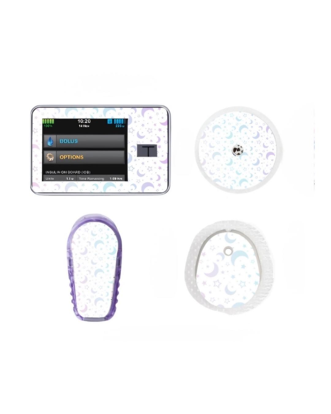 Moon & Stars | T Slim Pump Cover Stickers | Dexcom G6 Stickers ...