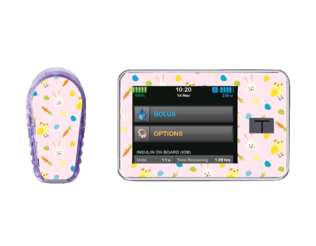 Easter Bunny T Slim Pump Cover Stickers | Dexcom G6 Stickers | Diabetes ...