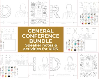 General Conference Speaker Notes for Kids | LDS First Presidency and ...