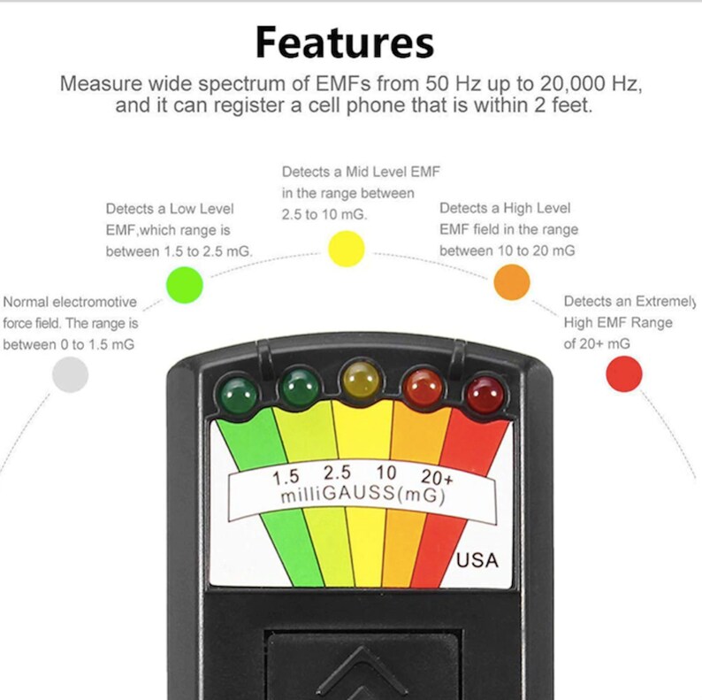 K2 Meter Ghost Detector Emf Meter Spirit Sensor Ghost Etsy