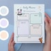 Cute Daily Planner Printable, Animal Colorful Planner, Printable ...