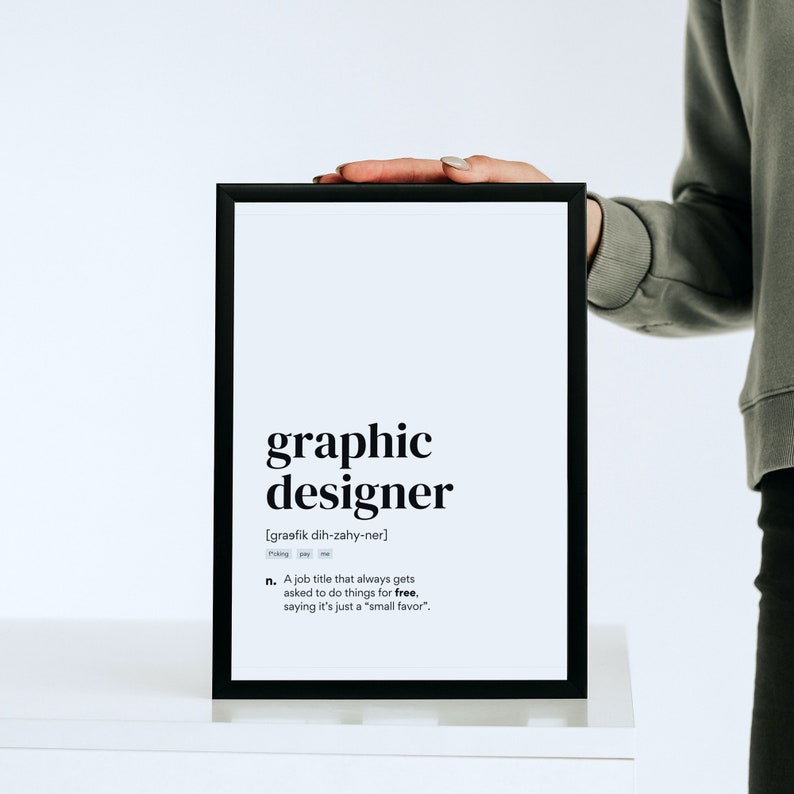 Graphic Designer Definition Print: Office Wall Art (digital Download ...