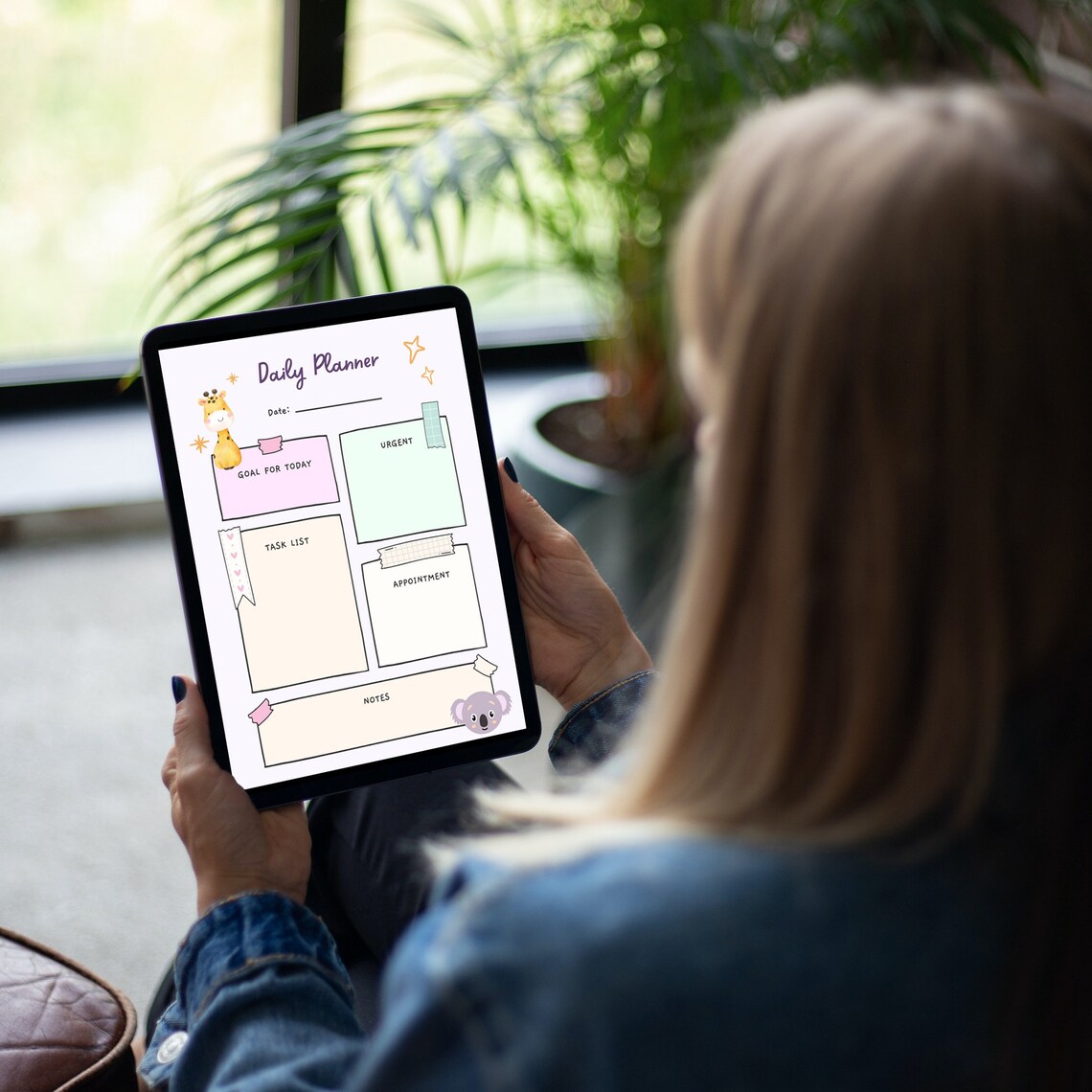 Cute Daily Planner Printable, Animal Colorful Planner, Printable ...