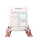Cute Daily Planner Printable, Animal Colorful Planner, Printable ...
