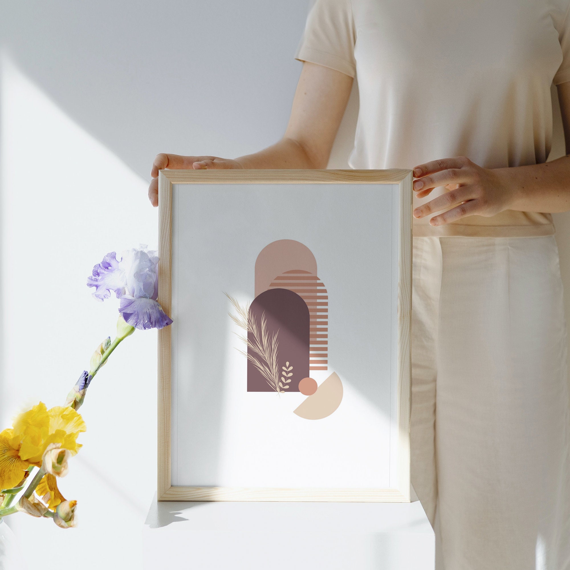 Boho Wall Decor, Printable Abstract Art, Home Decor, Office Decor ...