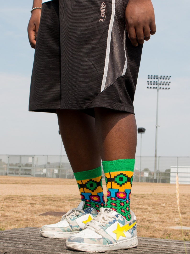TENGA African Print Socks Kwanzaa Socks Bright Color Afro - Etsy UK