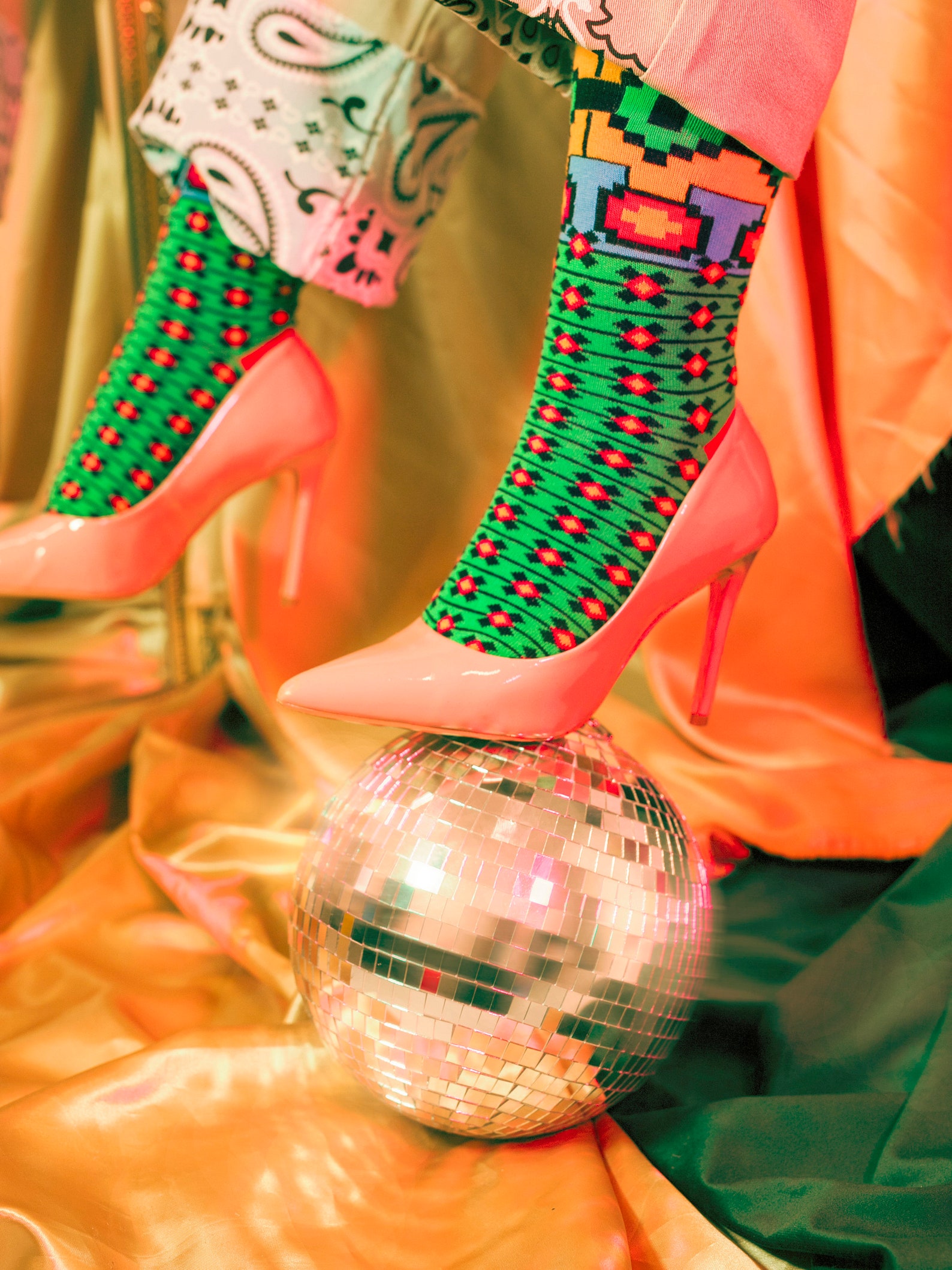 TENGA | African Print Socks, Kwanzaa Socks, Bright Color Afro Art Print ...