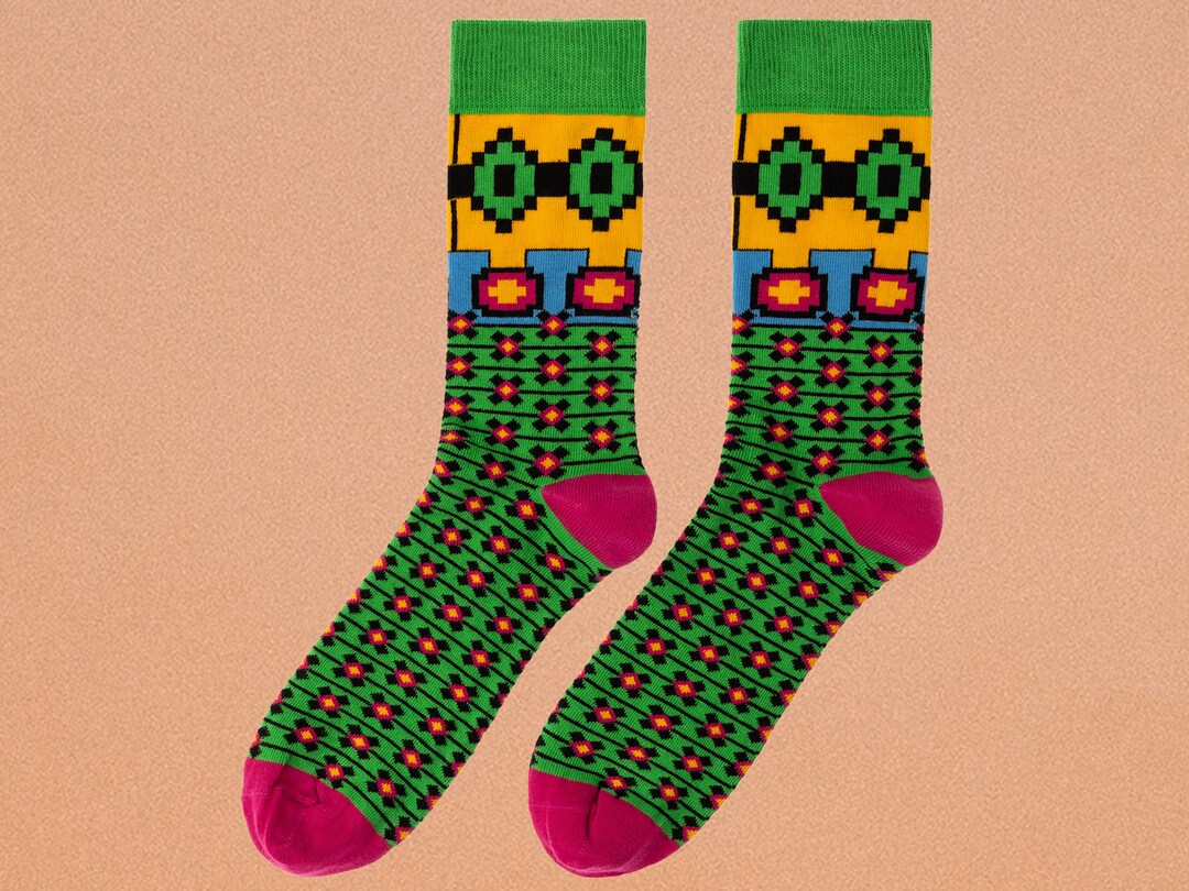 TENGA | African Print Socks, Kwanzaa Socks, Bright Color Afro Art Print ...