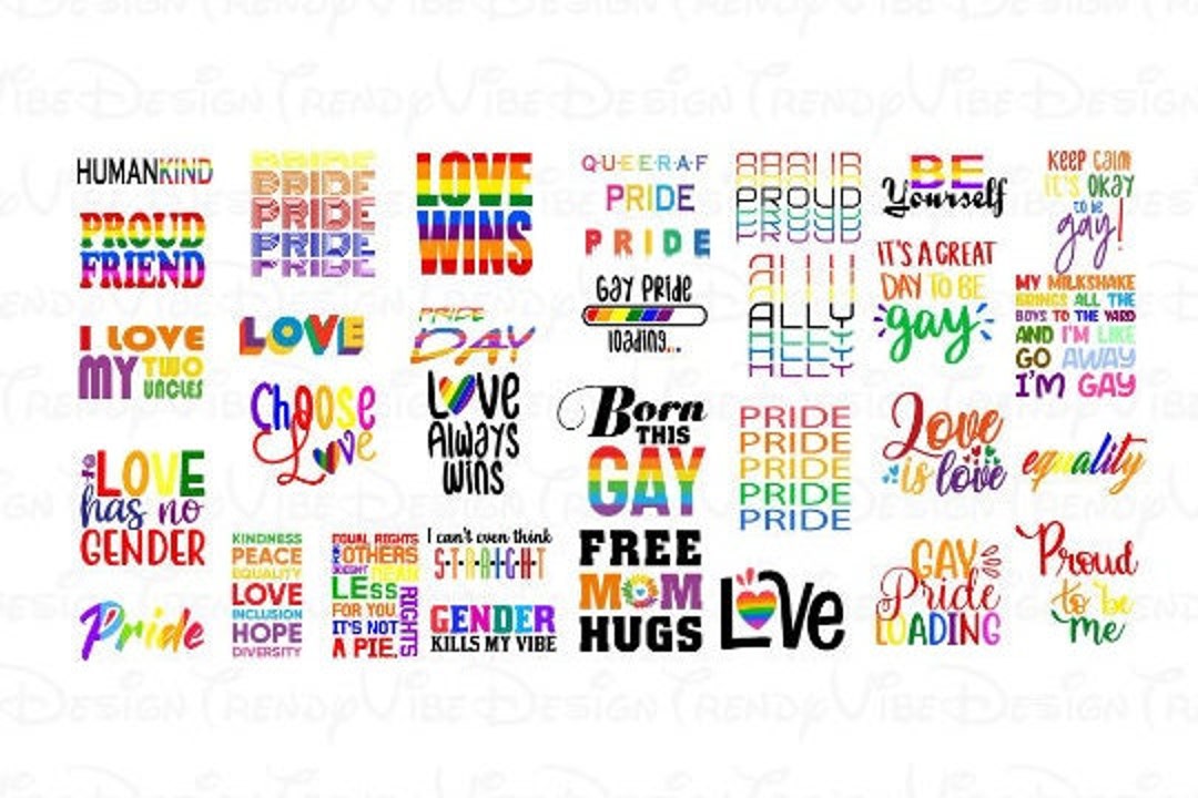 Gay Pride Svg Bundle LGBT Svg Bundle Gay Svg Pride Svg - Etsy UK