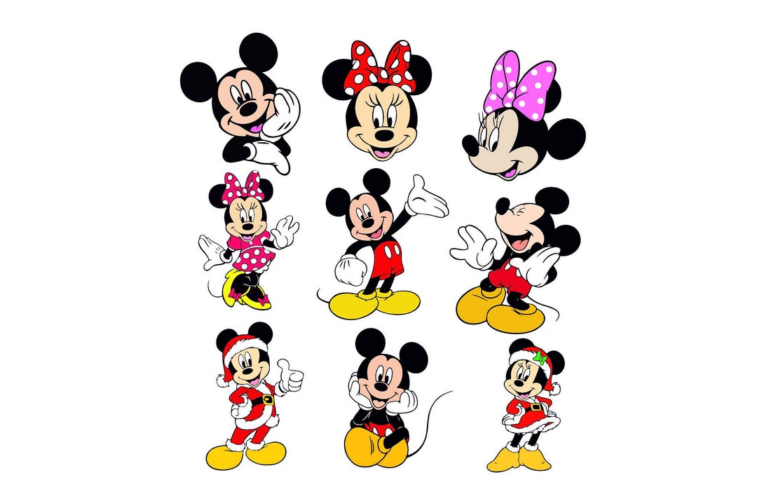 Mickey Mouse Bundle Mickey Mouse Svg Minnie Mouse Svg Pluto - Etsy ...