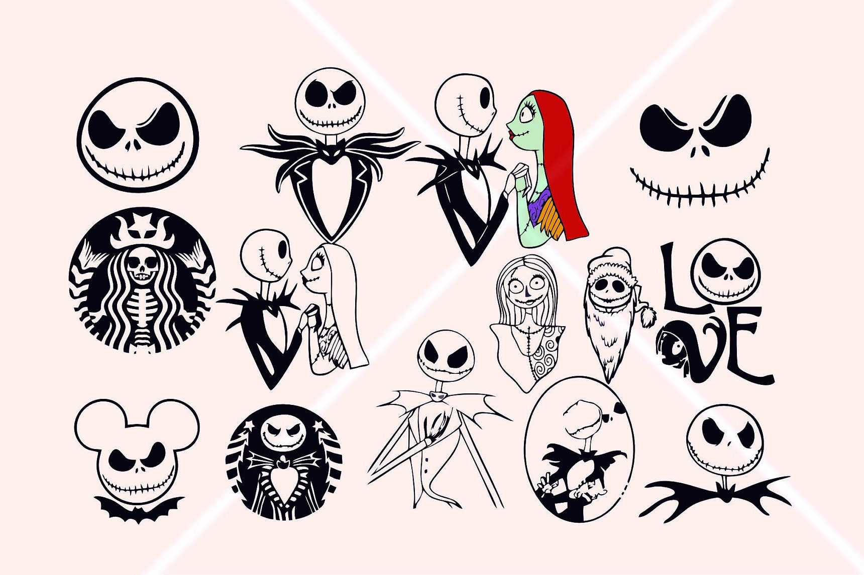 Jack and Sally Bundle Svg - Etsy
