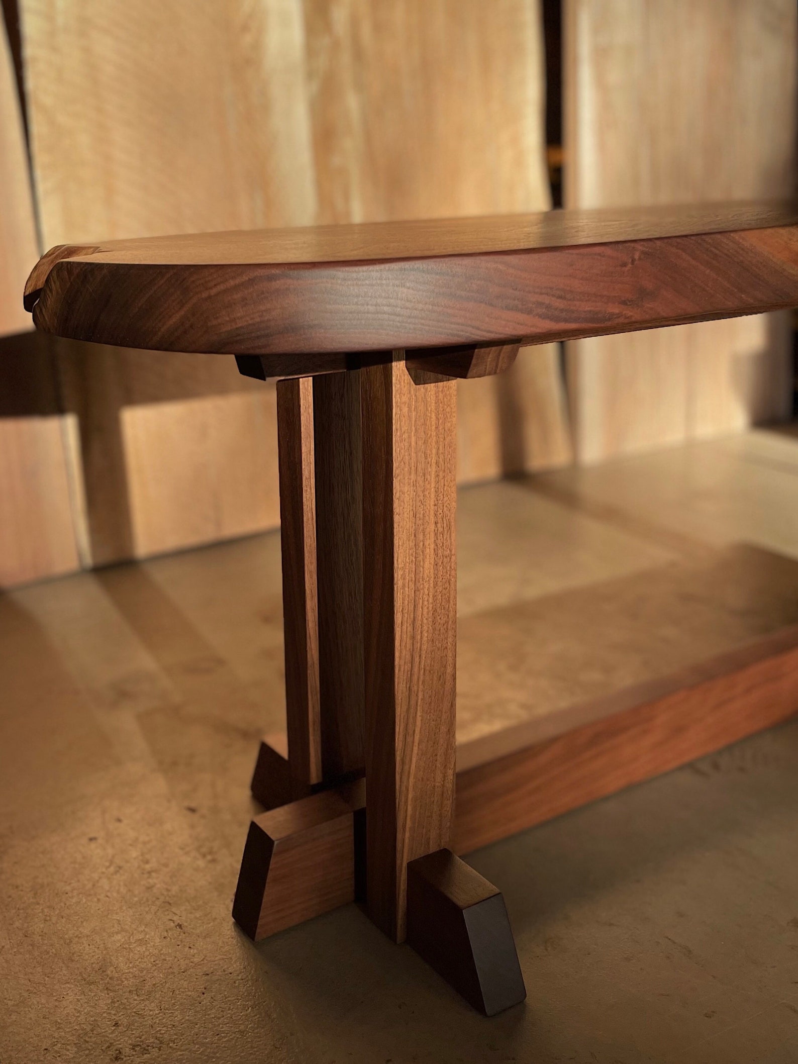 George Nakashima Style frenchman Cove Ll Coffee Table With Claro Walnut ...