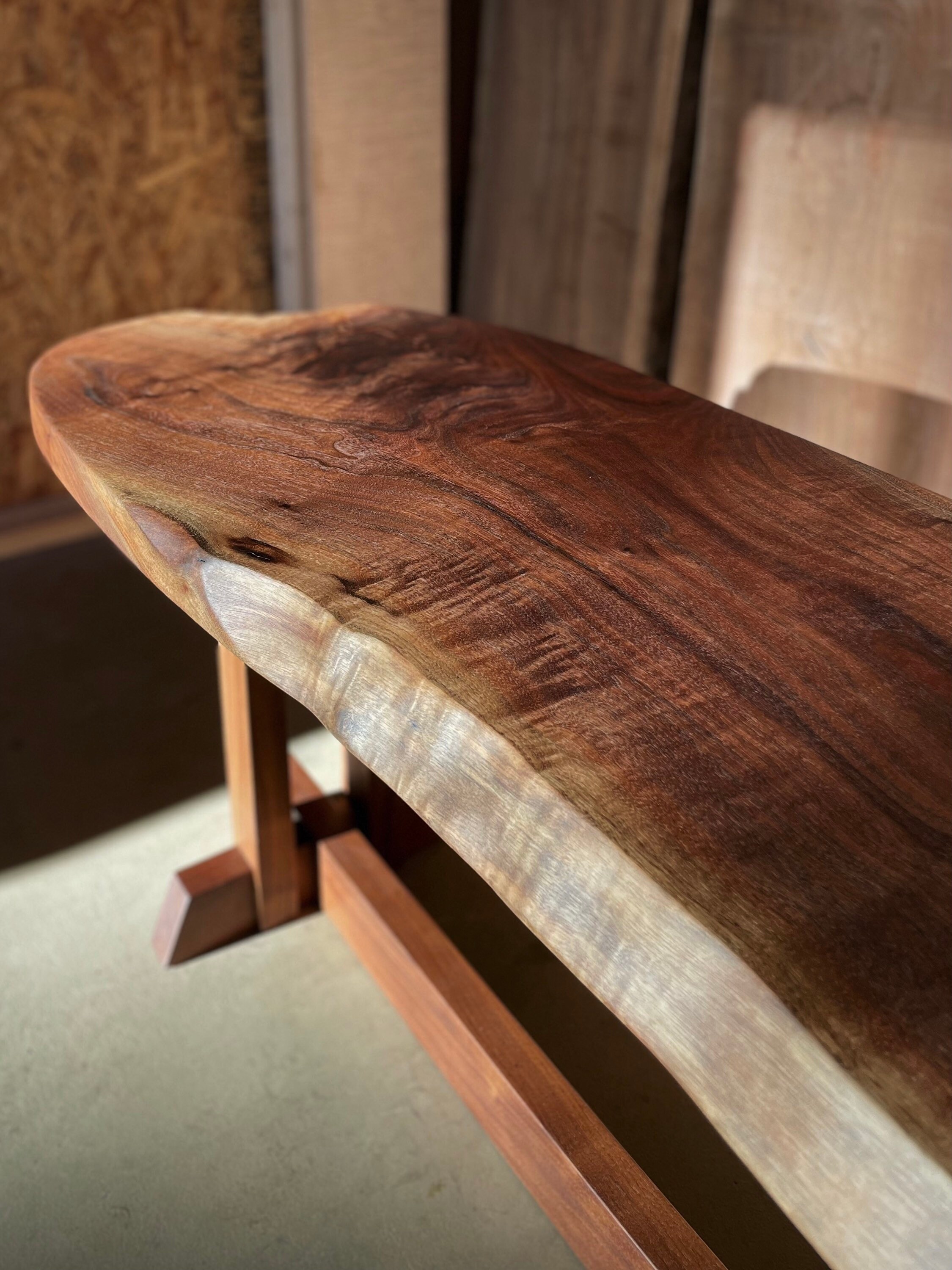 George Nakashima Style frenchman Cove Ll Coffee Table With Claro Walnut ...