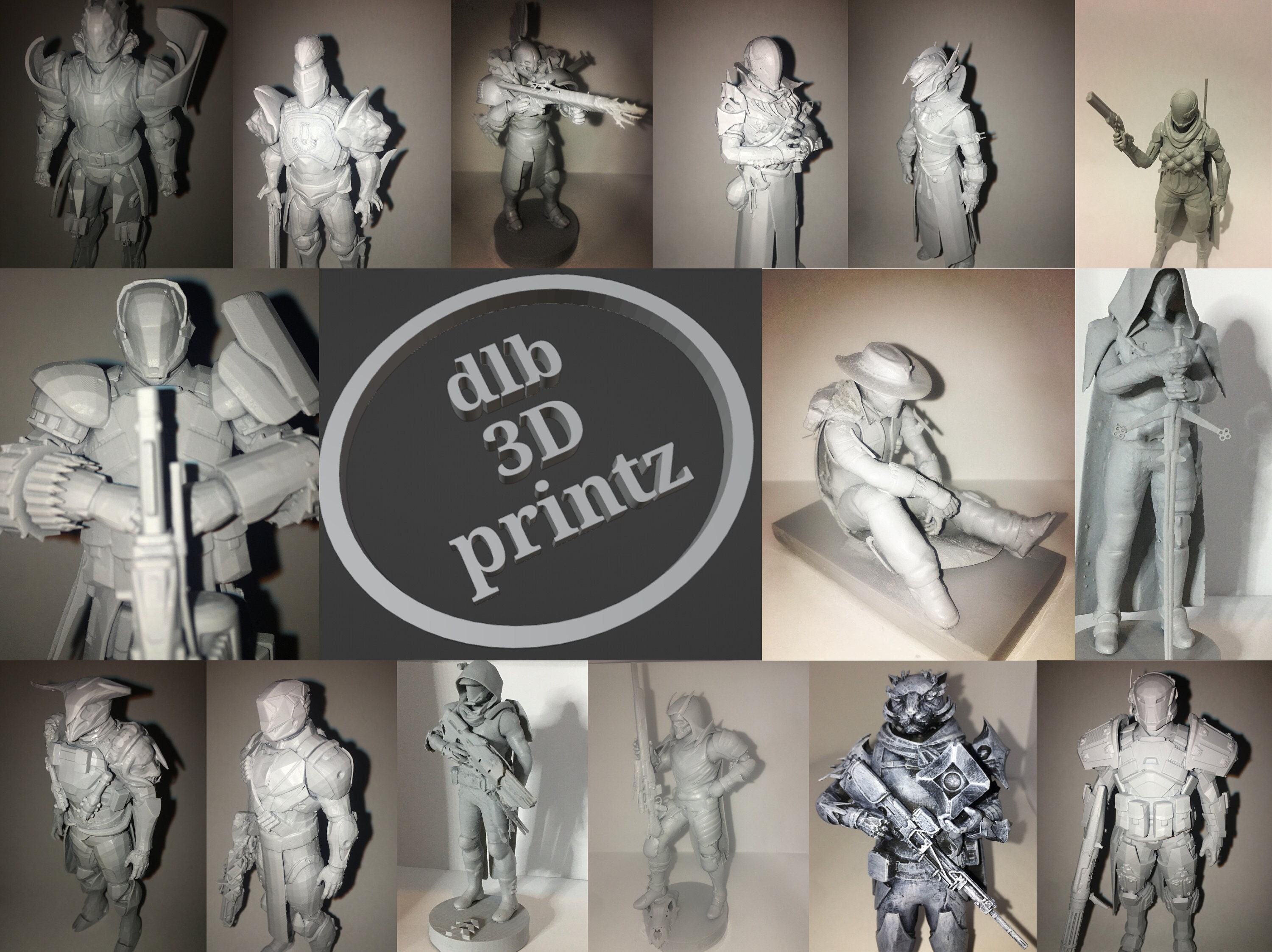 Custom 3D Printed Guardians From Destiny With Base - Etsy UK