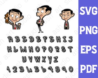 Cartoon Bean Svg - Etsy