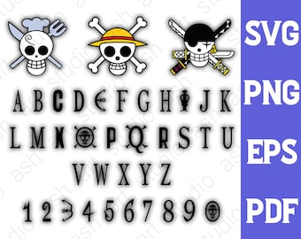 One Piece Font - Etsy