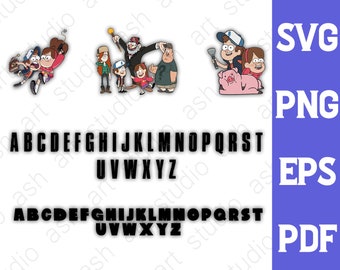 Gravity Falls Fonts - Etsy